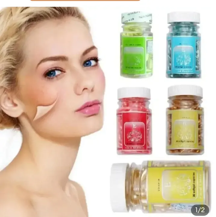 Animate Vitamin E Facial Capsules Oil Enriching with Aloe Vera 11a ...