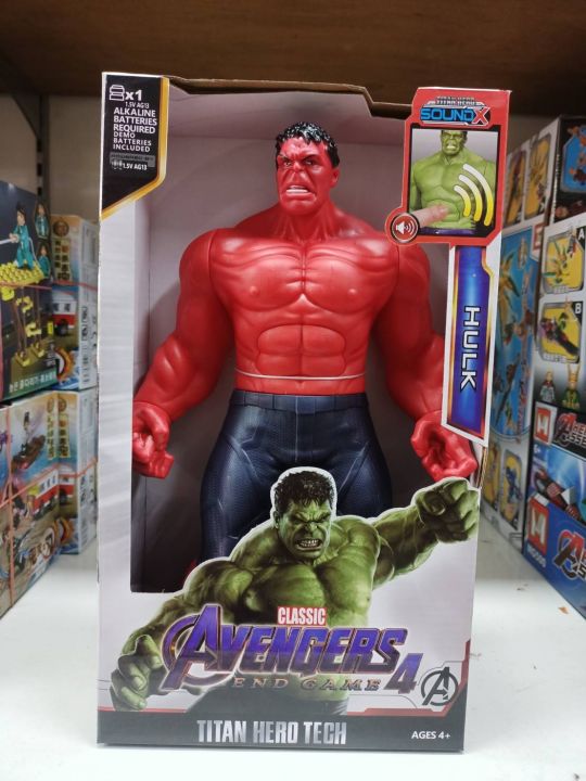 The giant red Hulk model has Sound + with light height of 29 cm. | Shop ...