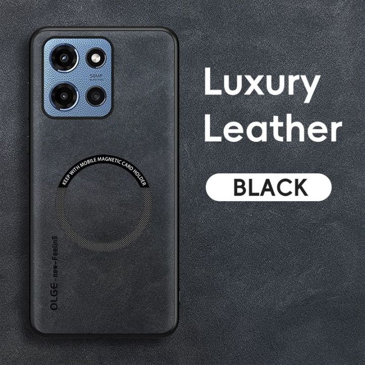 Luxury Sheepskin Magnetic Case For Moto Edge 70 Ultra Fusion Plus 60 ...
