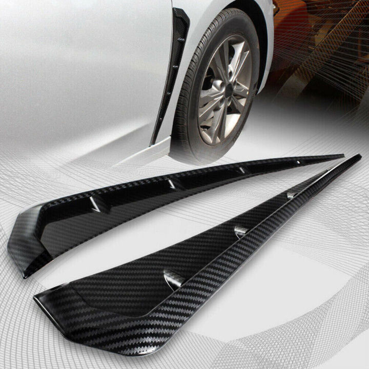 Pair Car Universal Side Fender Air Flow Wing Vent Cover Car Body Marker ...