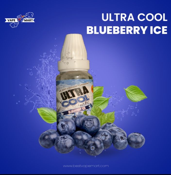 Ultra Cool Blueberry Flavour Drops 30ml | Daraz.pk