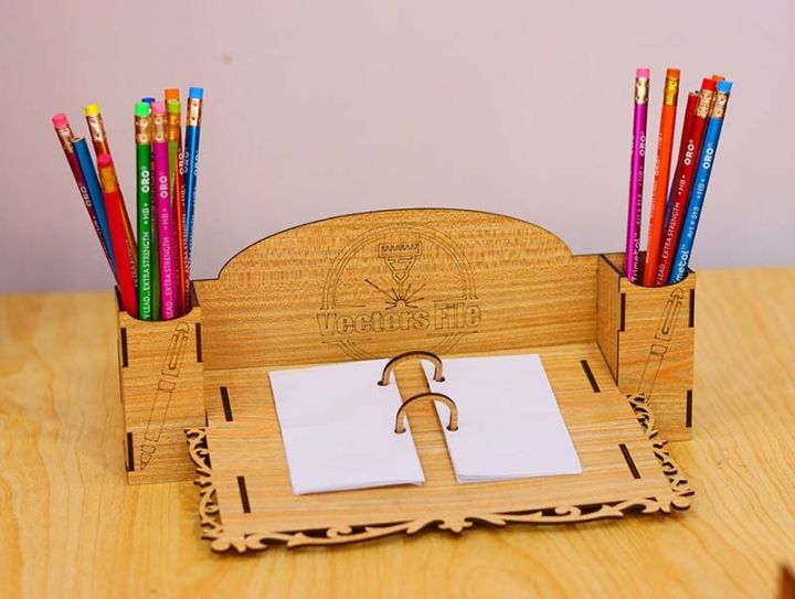 Desk Organizer Wooden Office Desk Template | Daraz.pk