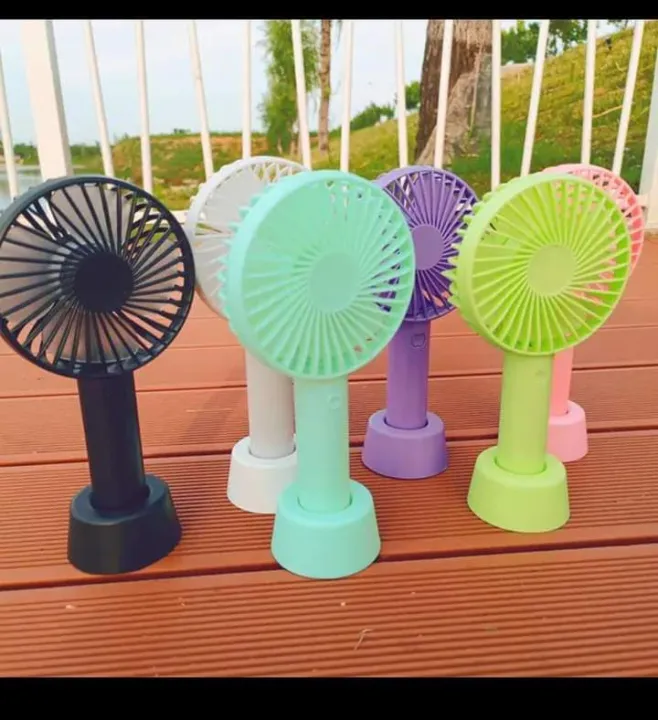 Mini Hand Fan Rechargeable Usb Portable Fan Stand | Daraz.pk