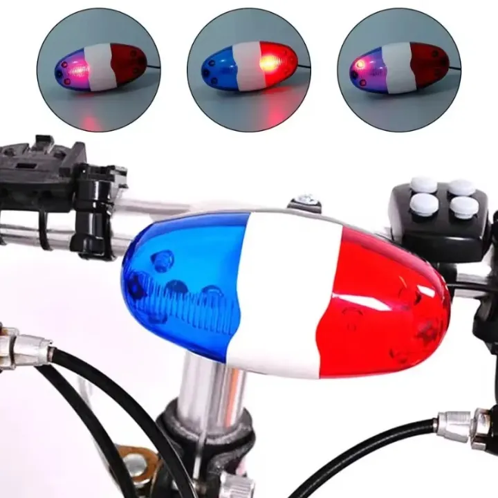 Bicycle Police Siren 4 Sounds Melody Bicycle Power Horn Siren Bell 6 ...