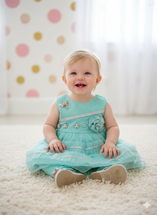 4 Pcs Frock Set for Baby Girl 3 Years to 4 Years | Daraz.pk