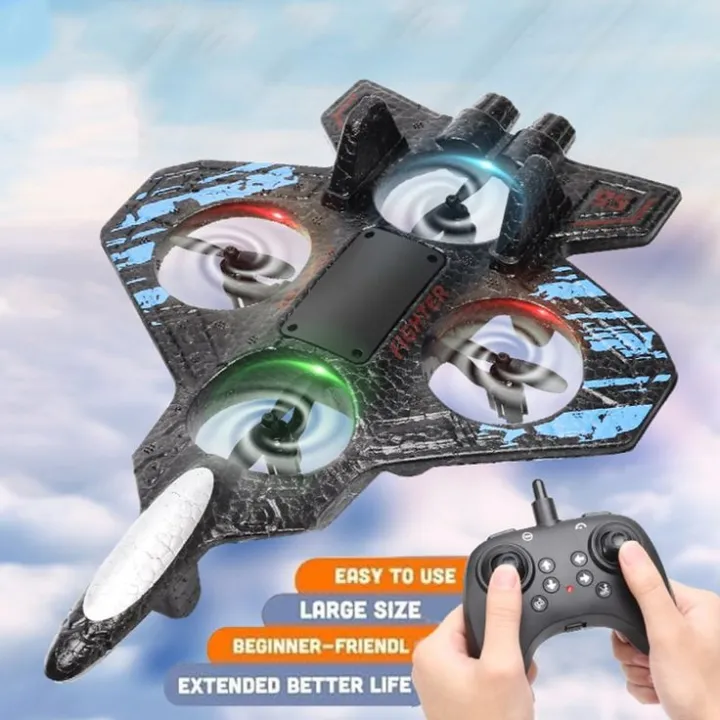RC Airplane Fighter Jet with Light, 360° Flip Fighter Jet Toys, Stunt ...