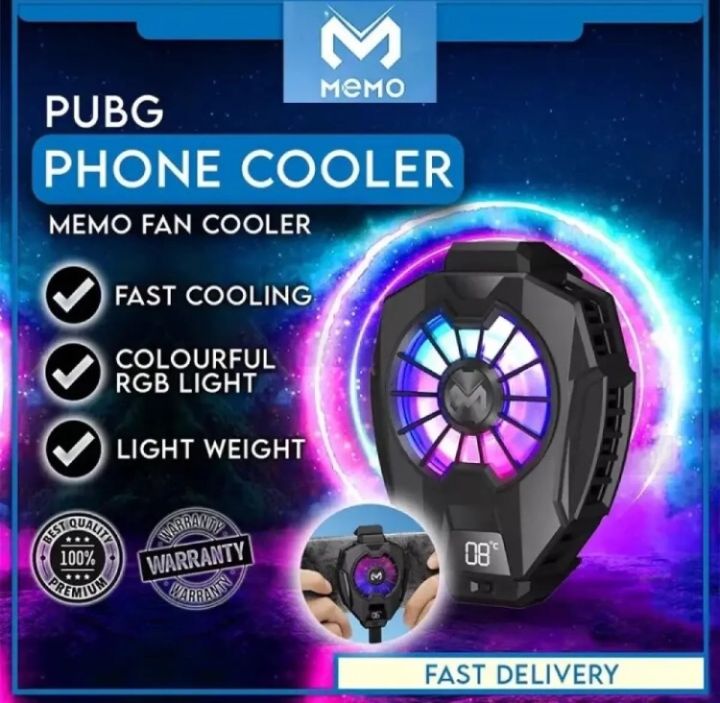 MEMO original mobile cooling pad-mobile rgb cooler | Daraz.pk