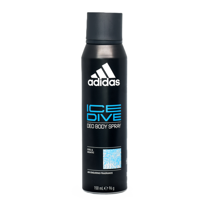 Adidas Body Spray – Ice Dive 150ml Deodorant Spray for Men – Long ...