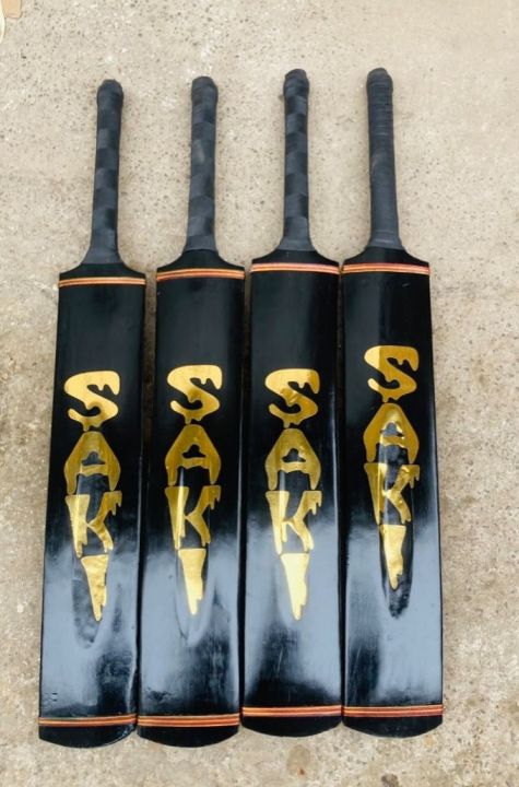 New Saki Exclusive Tape Ball Cricket Bat Long Sixer Bat | Daraz.pk