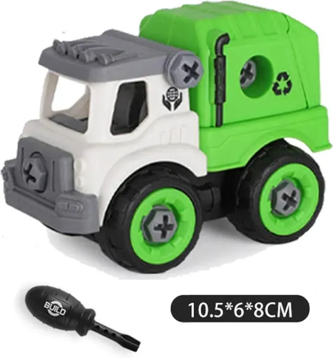 FUN FRY Unbreakable Assembly Toys for Kids, Children's Green DIY Big ...