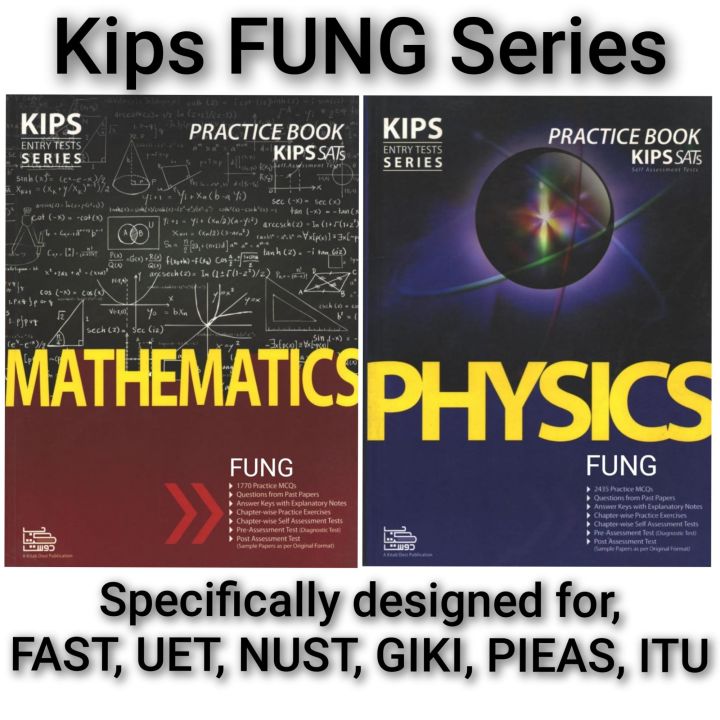 Set of 2 books: Kips Entry Tests Series Physics Practice book for FUNG ...