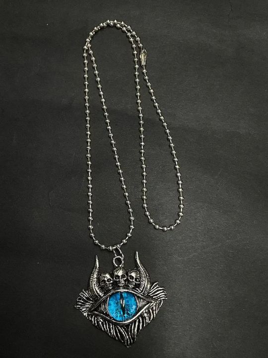 MEN LOCKET Elegant attire club Exclusive Trendy 3D Evil Eyes Silver ...