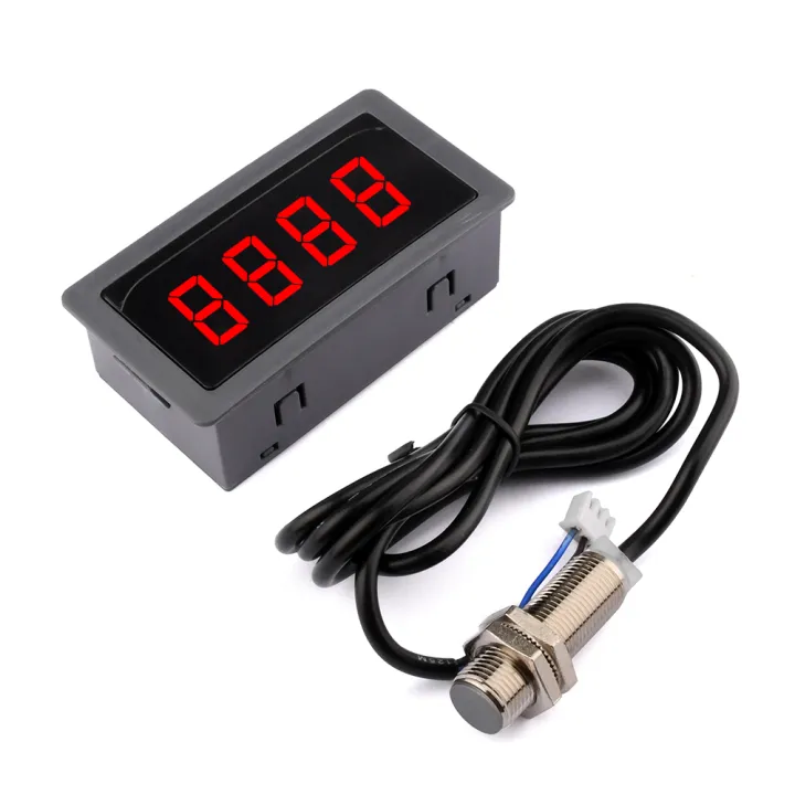 5.6 Inch 4 Digital LED Display Tachometer RPM Speed Meter High ...