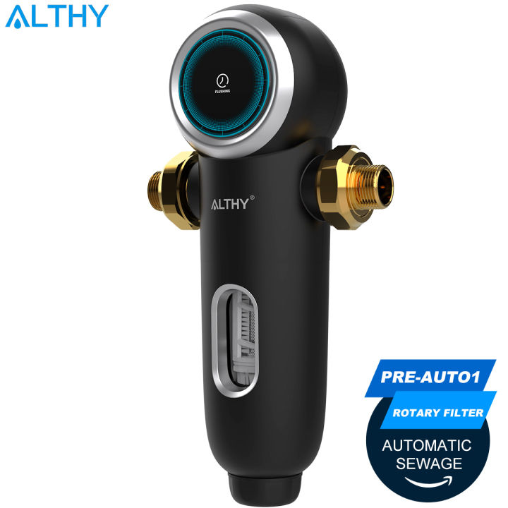 ALTHY Automatic Rotary Backwash Pre filter System Whole House Spin Down ...