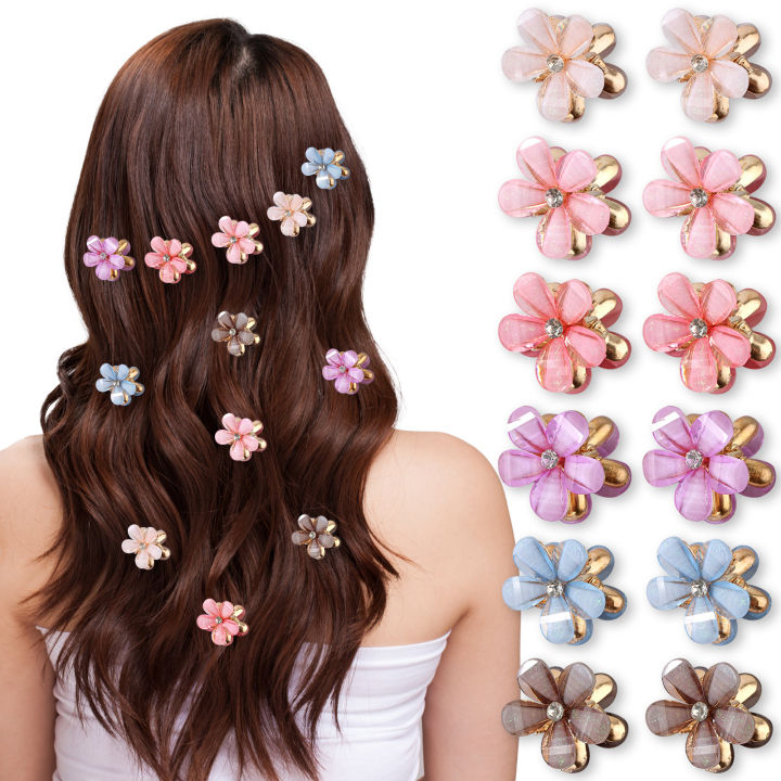 Super Fairy Hair Clips Women's Rose Hair Clips Tulip Mini Hair Clips ...