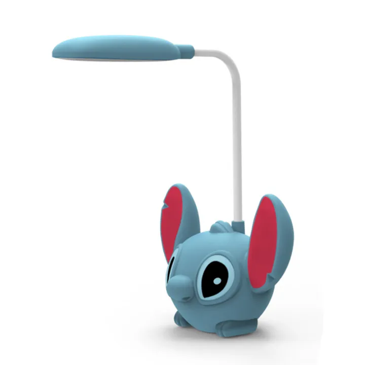 Led Lilo & Stitch Desk Lamp With Pencil Sharpener Foldable Light Cute ...