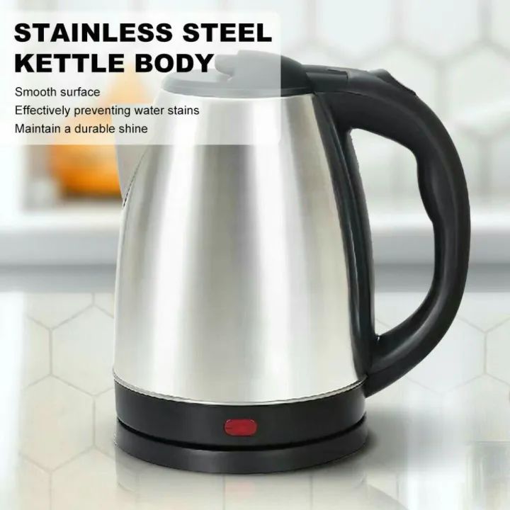 Electric kettle 2 Liter capacity stainless steel body 220v 1500 watts ...