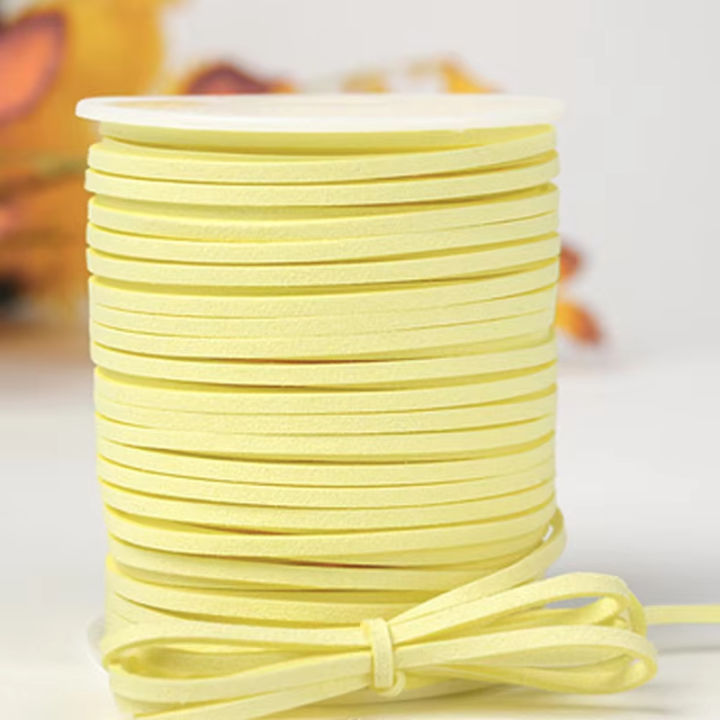 50Yards Faux Suede Leather Cord Leather Strips Leather Laces Handmade ...