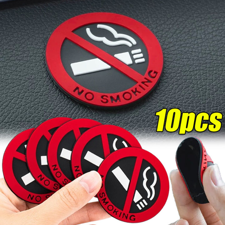 Universal Car Interior No Smoking Stickers Warning Logo Taxi Car ...