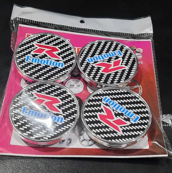 Set of 4 R-Emotion Car Wheel Center Caps For Special Rims Center Flat ...
