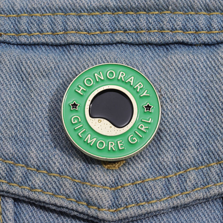 GILMORE GIRLS Enamel Pins Custom Round HONORARY Medal Brooches Lapel ...