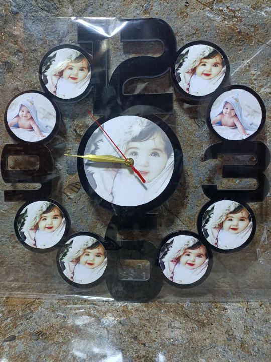 photo frame with clock number | Daraz.pk