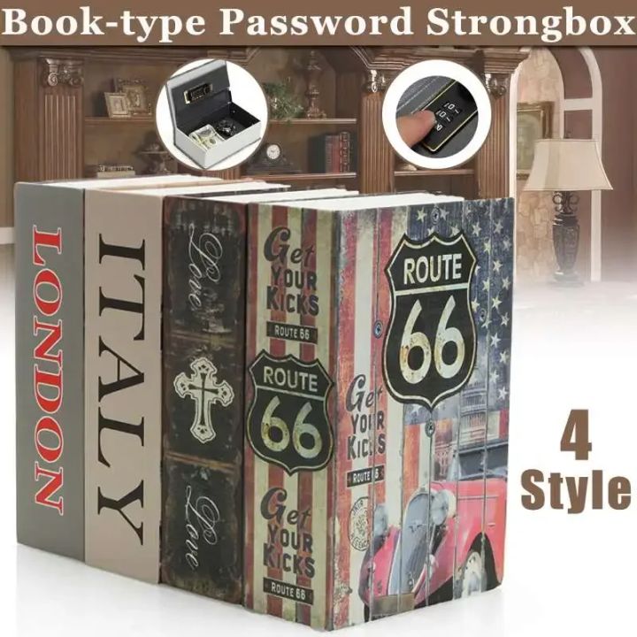 Home Secure Combination Key Lock Safe Box Cash Box Dictionary Book Box ...