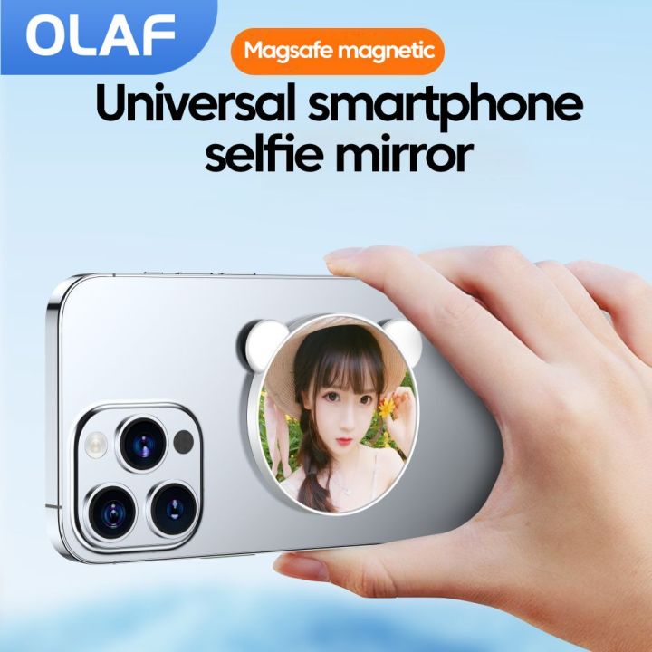 Magnetic Phone Selfie Mirror Portable Rear Selfie HD Vlog Mirror Photo ...