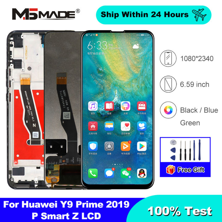 6.59" For Huawei P Smart Z LCD Y9 Prime 2019 Display STK-LX1 LCD Touch ...