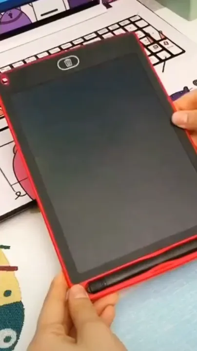 Multi Color Kids Paperless Electric Cell Operate Writing Tablet with ...