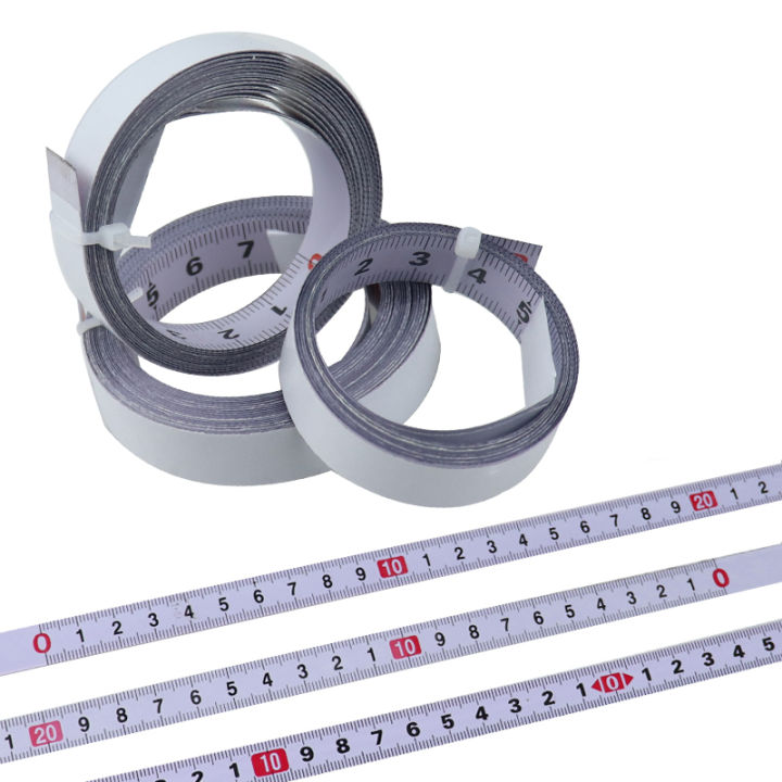 Self-adhesive Tape Measure Steel Tape Ruler Metric Scale 1M-5M Length ...