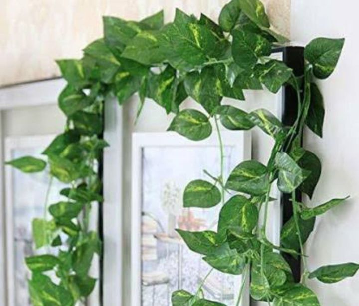 Artificial leaf and flowers bail for wall hanging decoration | Daraz.pk