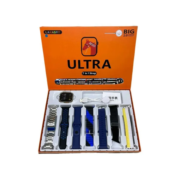 ultra 7 in 1 smart watch with 7 straps | Daraz.pk