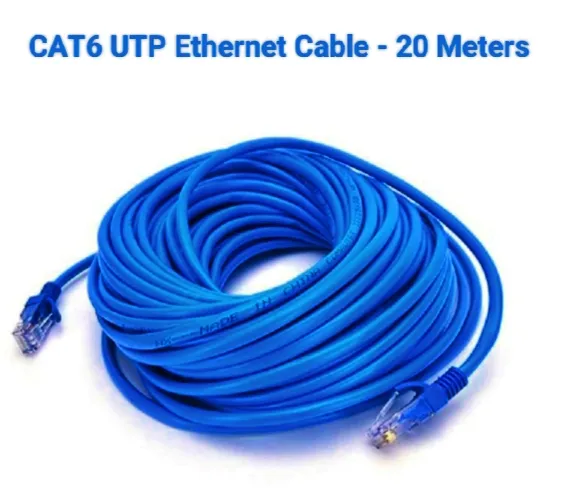 20 Meter CAT6 UTP RJ45 Ethernet LAN Internet Network Cable | Daraz.pk