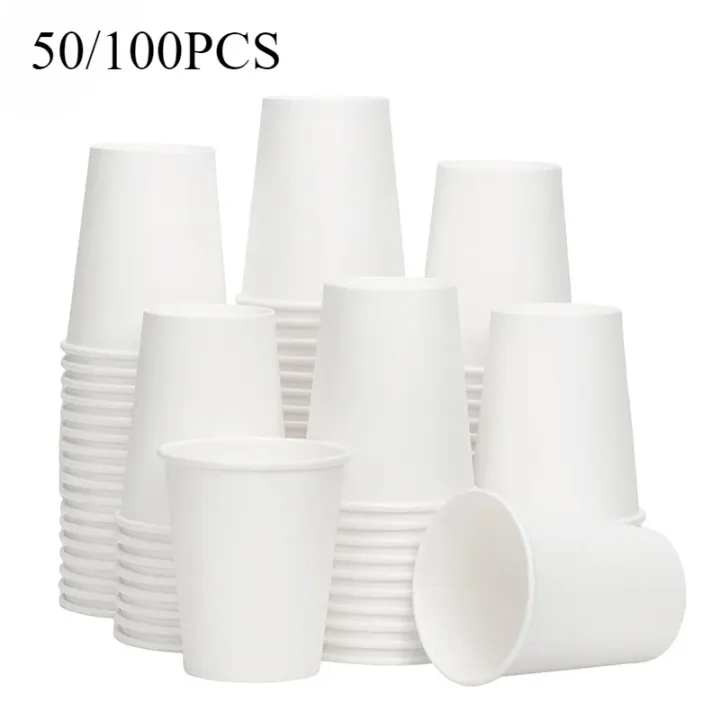 50PCS Disposable Small Paper Cups Mini Mouthwash Cups Supermarket ...