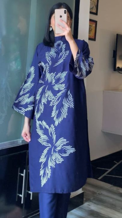 Stylish Collection Stitched Flora printed 2pc dress for women and girls | Daraz.pk