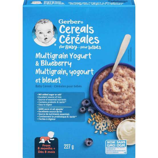 Stage 3 Multigrain Yogurt Blueberry Baby Cereal | Daraz.pk