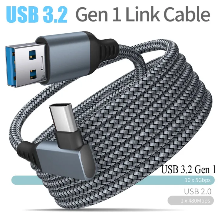 6M 5M 3M For Oculus Quest 2 Link Cable USB3.2 Quick Charge Cables For ...