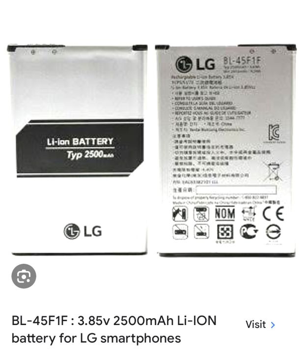 LG MOBILE BATTERY MODEL LG BL-45F1F | Daraz.com.bd