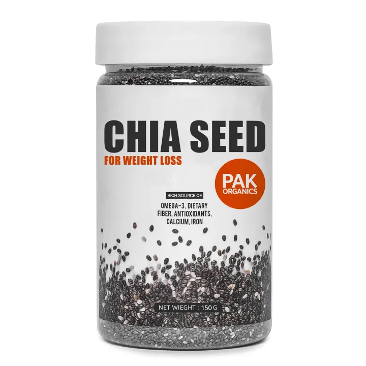 Organic Chia Seeds for Weight Loss 150gm - Fresh & Premium Superfood ...