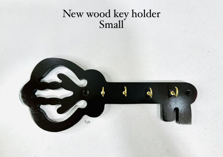 Keys Key Rack Holder Hanger Entryway Wooden Wall Mount 5 Hooks Home Key ...