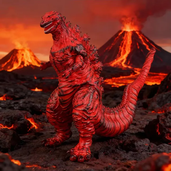 Action Figure Shin Godzilla Red Lotus Godzilla Moive Model 17CM PVC ...