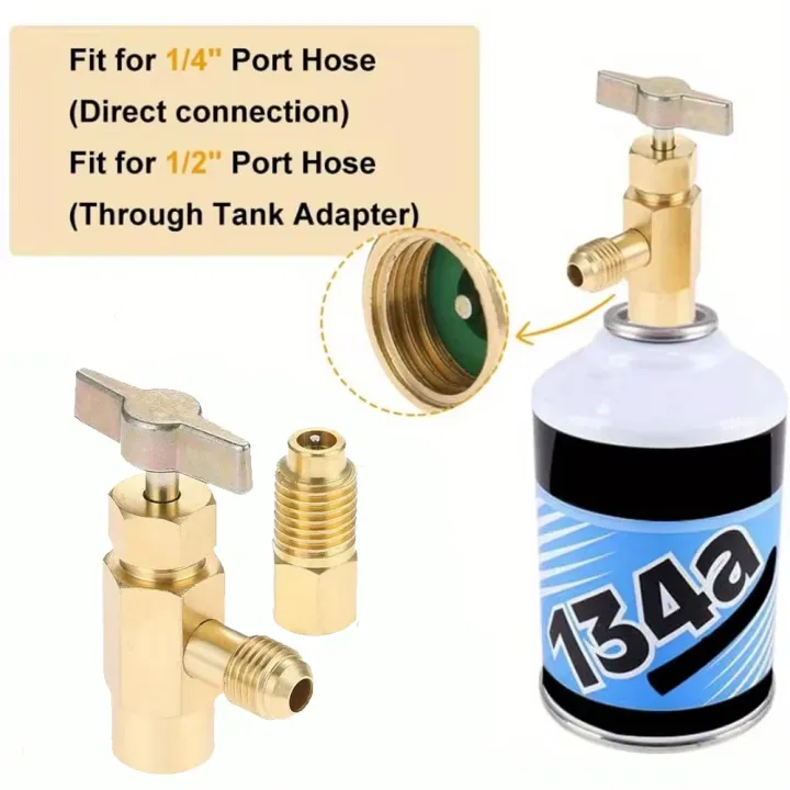 R134A Gas Tap Valve, Air Conditioner Self Sealing Dispenser and ...