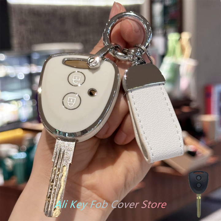 Key Fob Cover Keyring Keychain Lanyard For TOYOTA Grand New Avanza ...