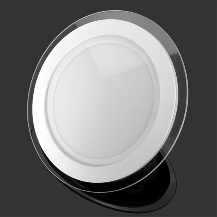 Aluminium LED Panel Light Round Glass Panel Downlight 6W 12W 18W 24W ...