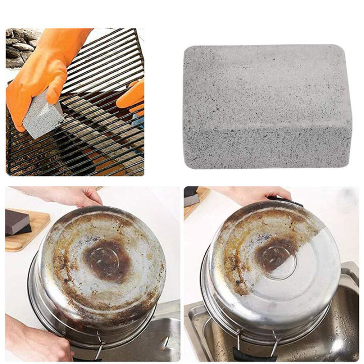 FAIS DU 1-4pcs BBQ Grill Cleaning Brush Brick Block Barbecue Cleaning ...
