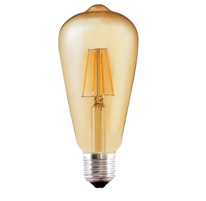 vintage LED Edison bulb 4W Antique style ST64 LED Filament Bulb E26 ...