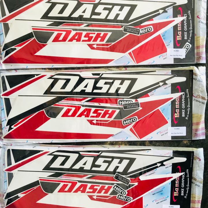 Hero dash scooty new full set sticker | Daraz.lk