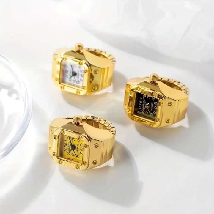 1PC Finger Watch Men's and Women's Quartz Watch Mini niche Finger Watch ...