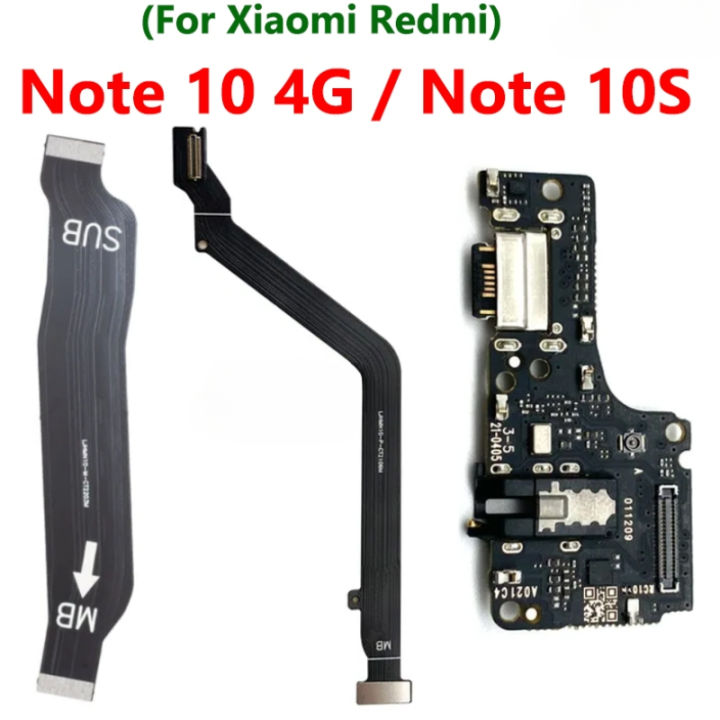 For Redmi Note 10 4G 10S USB Charging LCD Main Board Motherboard ...